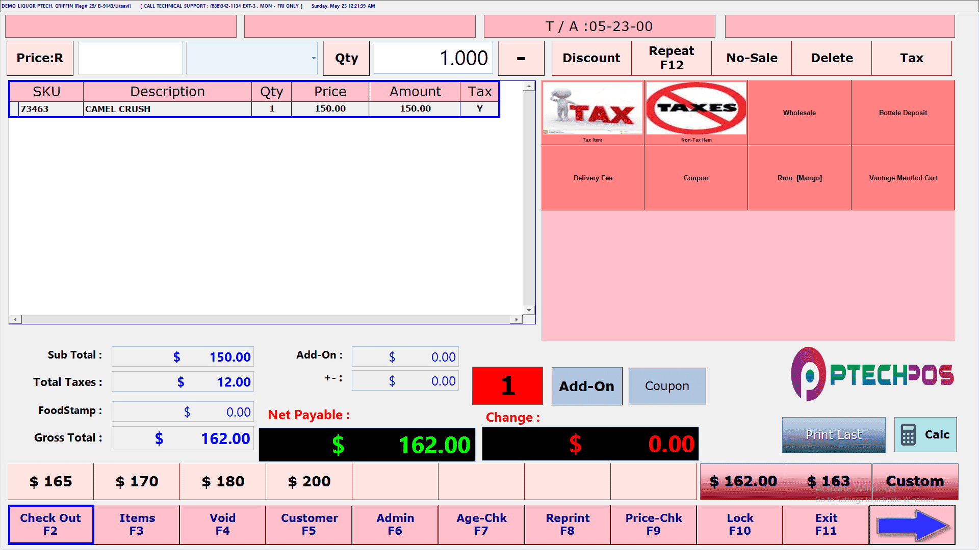 How to perform split transaction | ptechpos | Griffin